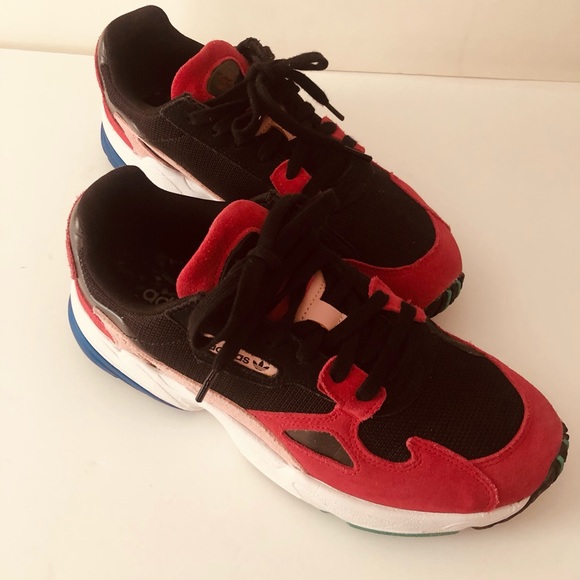 adidas | Shoes | Adidas Red And Black Sneakers | Poshmark